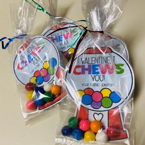 Printable Gumball Machine Valentines, Instant Download I Chews You ...