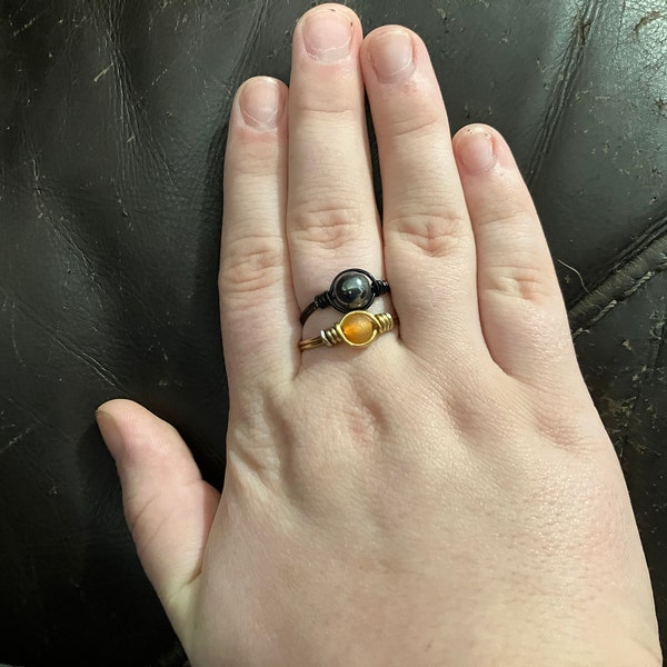 Percy Jackson Character Inspired Wire-wrapped Rings - Sizes 2-15 - Etsy