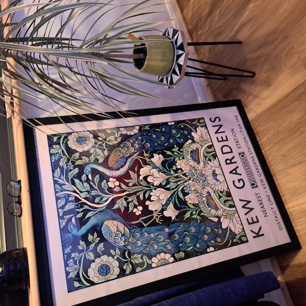 William Morris Peacock Print, Kew Gardens Print, London Print, William ...