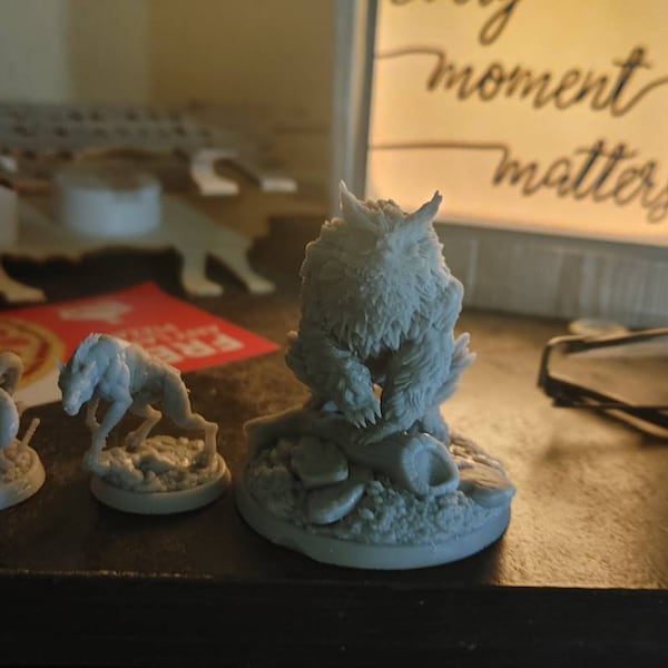 Dire Bat Miniature for D&D, Dungeons and Dragons, Pathfinder-by Stlflix ...