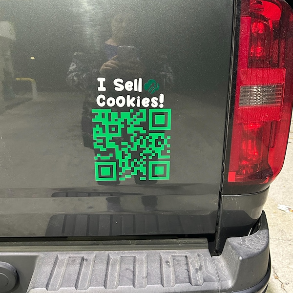 Website Custom QR Code Decal - Social Media Custom QR Code Sticker ...