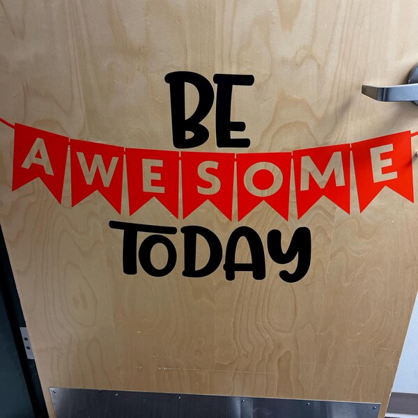 One Rule Classroom Wall Vinyl Decal, Classroom Door, Be Your Best Decal ...