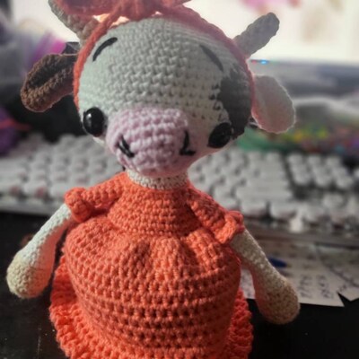 PATTERN ONLY: Rosie the Cow Cow Amigurumi Toy Diy Farm Animal Toy Cow ...