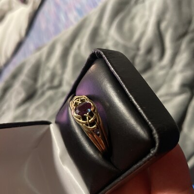 Infinity Ruby Wedding Ring, Celtic Ruby Wedding Ring, Infinity Knot ...