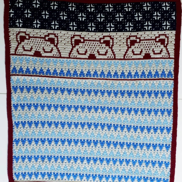 Geometric Mosaic Afghan/blanket Pattern Mix and Match. Chart for Each ...