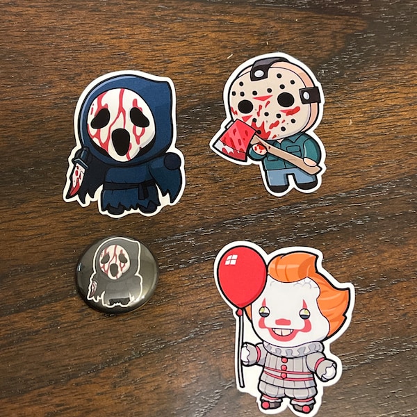 Horror Movie Sticker, CUTE, Die Cut - Etsy