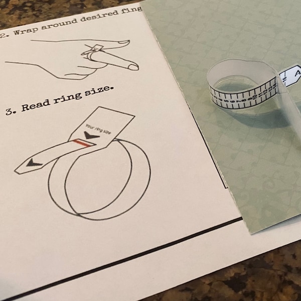 Printable Ring Sizer - Instant Digital Download - Find Your Ringsize - Etsy