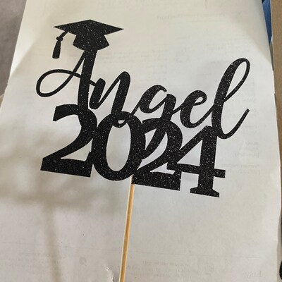 Graduation Centerpiece Stick 5 Piece Set, With Custom Logo and Name ...