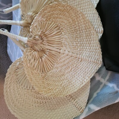 Hand Fans for Beach Wedding // Tropical Hand Fan Favors Great for ...