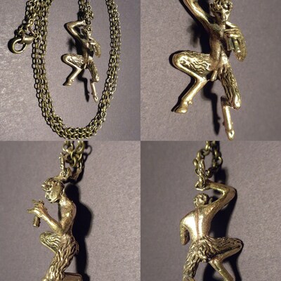 Pan Necklace in Solid Bronze Made in NYC - Etsy