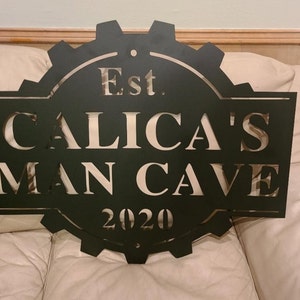 Custom Metal Man Cave Sign Man Cave Decor Man Cave Metal - Etsy