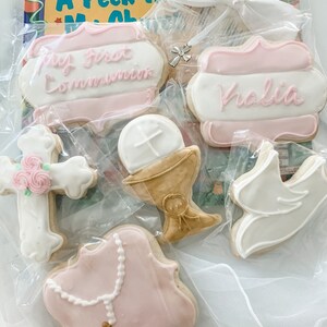 First Communion Cookies 1 Dozen - Etsy
