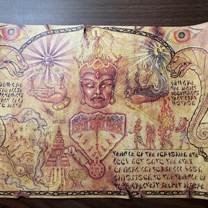 Indiana Jones Temple of the Forbidden Eye Field Map - Etsy