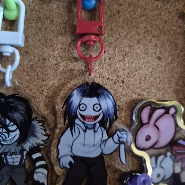 Jeff the Killer Red Acrylic Keychain - Etsy