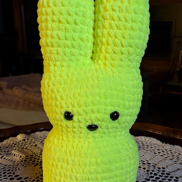 Jumbo Peep Bunny, Crochet Pattern, PDF, Digital, Download, Easter ...