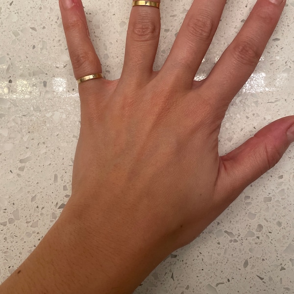 Gold Pinky Ring, Band Ring, 14k Gold Filled Ring, Minimal Jewelry ...
