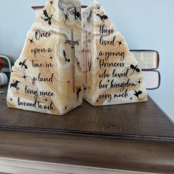 Throne of Glass Bookends - Once Upon a Time - Book Quote Bookends ...