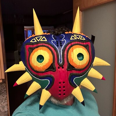 Grey Goblin Oni Mask / Wearable Oni Mask / Japanese Yokai Style Mask - Etsy