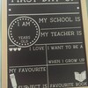 Personalised First Day of School Board | Back to School Chalkboard ...
