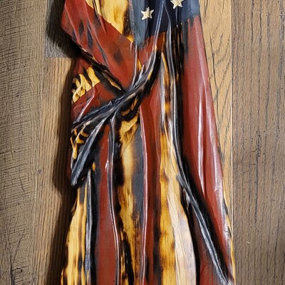 Wooden Draped Flag - Etsy