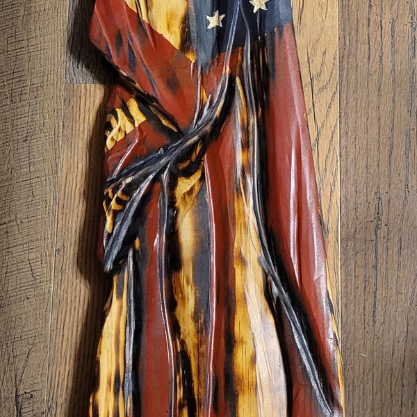 Rustic Wooden Draped Flag (inside) - Etsy