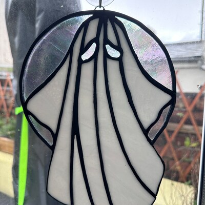 Stained Glass Pattern, Halloween Ghost Suncatcher, 10 Stain Glass ...