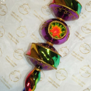 Glass Bauble With Spiders Free Blown Tree Decoration Halloween | Etsy