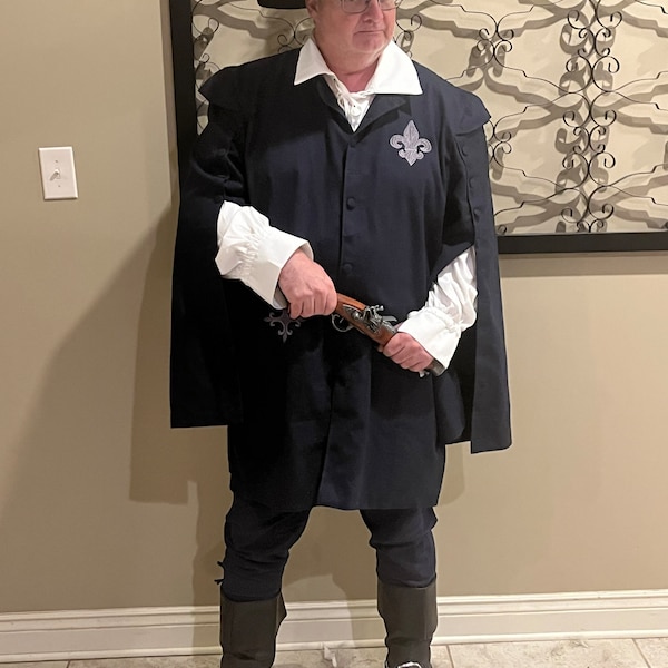 Musketeer Coat Porthos Black - Etsy