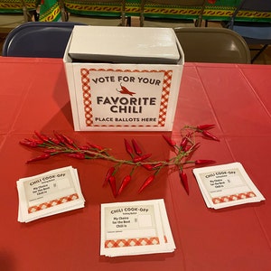 Printable Baking Contest Easy Ballots, Voting Ballot Cards, Bake-off ...