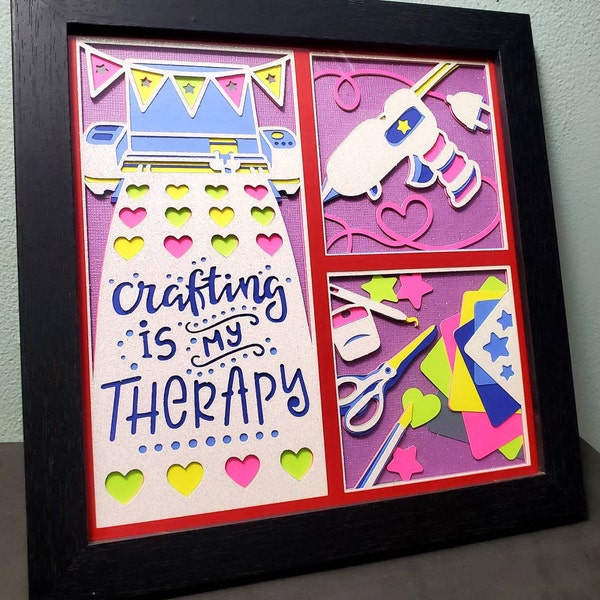 3D Layered Crafting SVG EPS, Create Crafter Shadow Box, Create 3D Svg ...