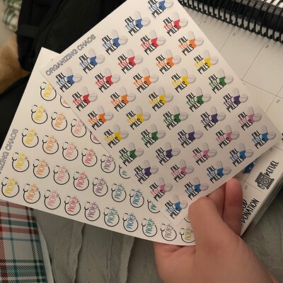 Refill Reminder Planner Stickers - Etsy