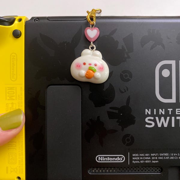 Kawaii Sakura Phone Charm - Pastel Pink Cherry Blossom Keychain ...