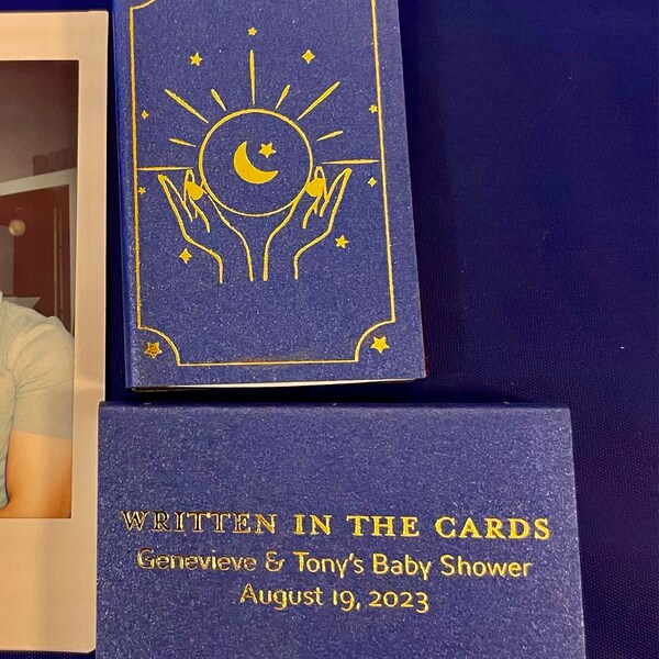 Personalized Matchboxes Written in the Cards - Custom Celestial Wedding Matches, Custom Matchbox ...