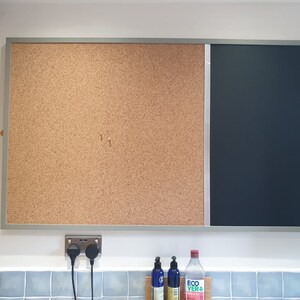 Extra Large Framed Cork Board Black Solid Wood Frame 102 X - Etsy UK