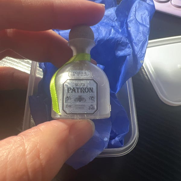 Miniature Dollhouse Patron Tequilla Bottle With Removable Top - Etsy