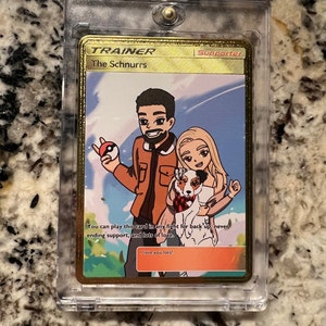 Pokemon Card Custom Pokemon Card Metal Gold Pokemon Card - Etsy