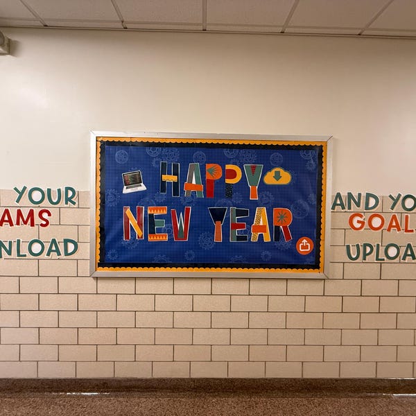 Happy New Year Bulletin Board/ Technology Edition/ STEAM Edition - Etsy