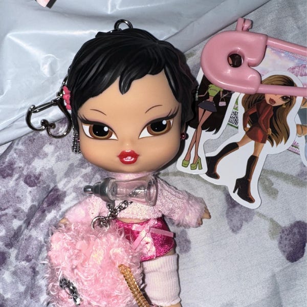 Bratz Babyz Keychain Yasmin Doll With Pet Frog Bag Charm Collectible ...