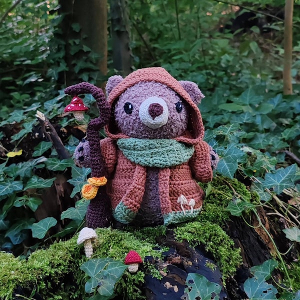 Druid Bear | PDF Crochet Amigurumi Pattern | Fantasy Plushie With ...