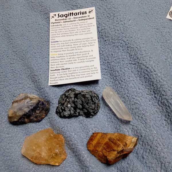 Zodiac Crystal Set 12 Zodiac Signs Crystal Set Healing Crystals ...