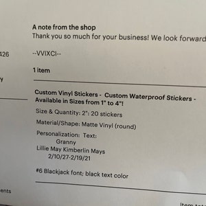 Custom Vinyl Stickers Custom Waterproof Stickers Available in Sizes ...