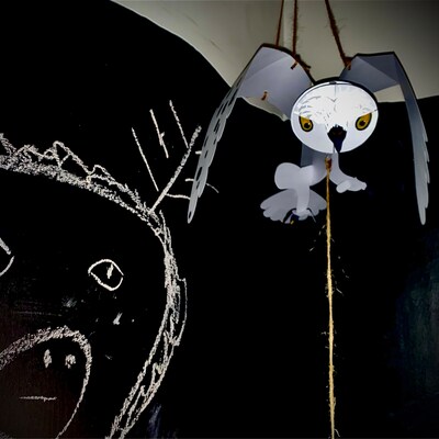 DIGITAL PATTERN Flapping Owl Bird Mobile Card / Paper Hanging ...