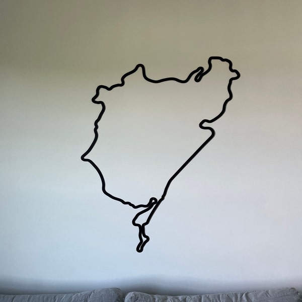 COTA Circuit of the Americas 3D Race Track Outline| F1 Race Track Wall ...