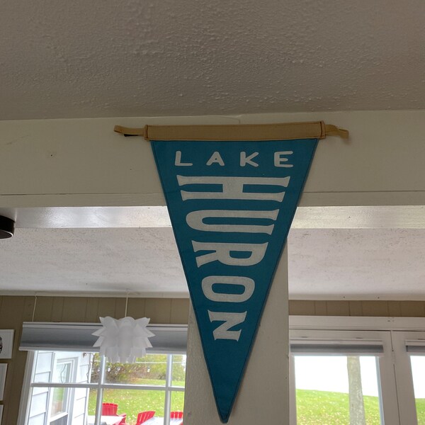 Personalized Pennant - Canvas Pennant - Handmade Pennant - Cottage ...