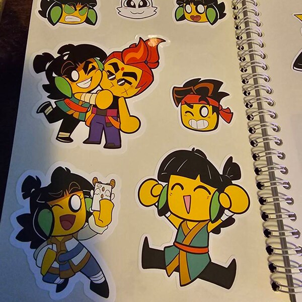 LMK Cute Chibi Matted Stickers - Etsy