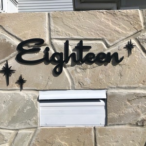 Custom Contemporary Apartment Number Unit Address Sign Regular - Etsy