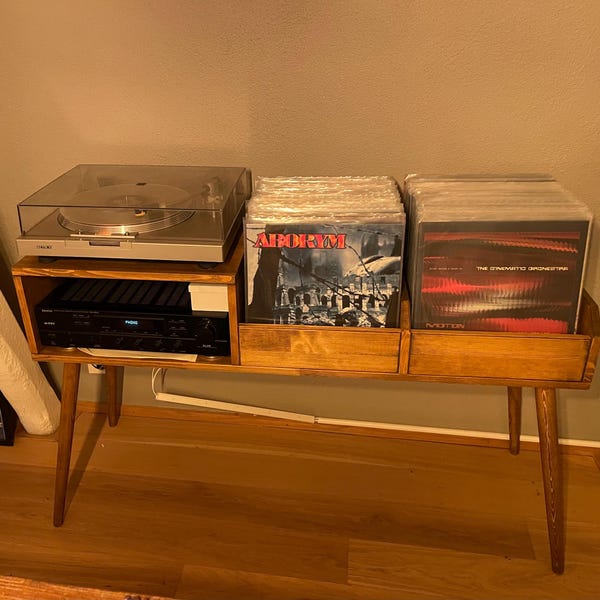 Record Player Stand, Vinyl Console, Turntable Station, Turntable Stand ...