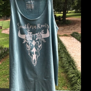 Southern Roots Decorative Cow Skull SVG File Personal & | Etsy