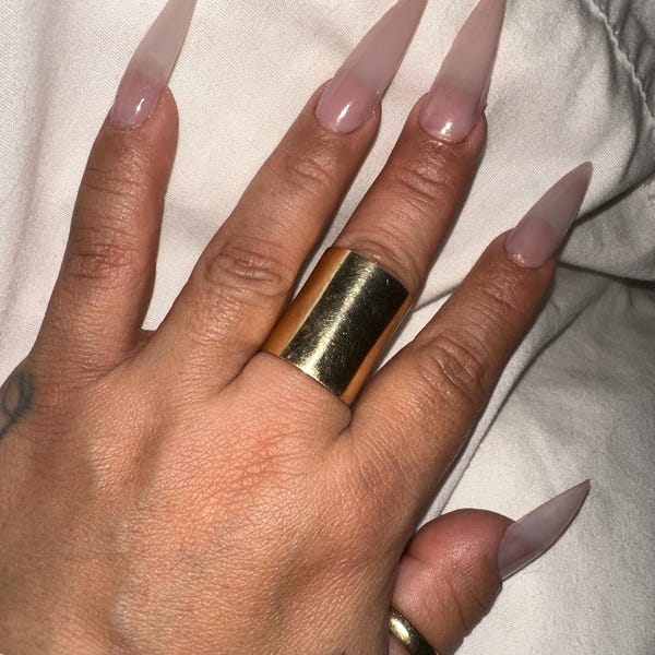 Sterling Silver Heart Dangle Charm Ring Love Ring for Her Silver ...