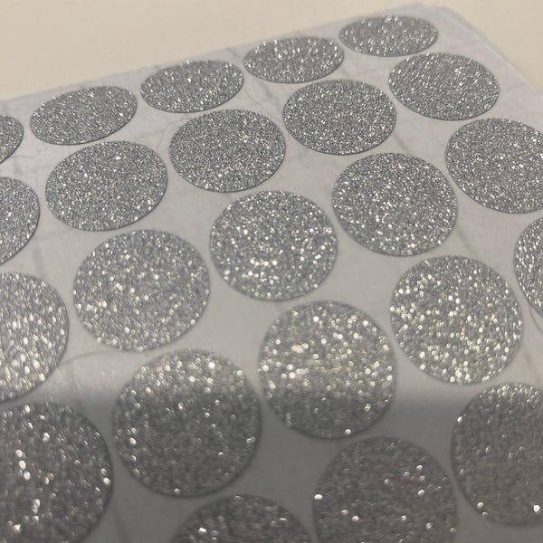 100 Gold/silver/copper Glitter Polka Dot Stickers, Glitter Envelope ...